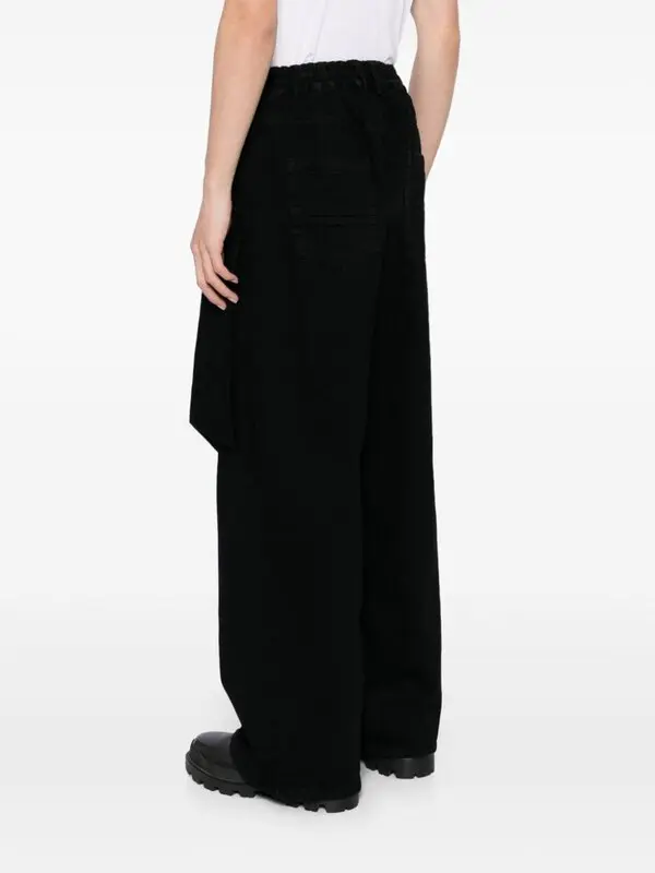SONGZIO Asymmetric Draped Jeans