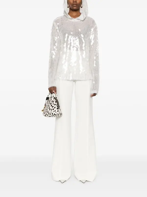 Norma Kamali Sequin-embellished Hoodie