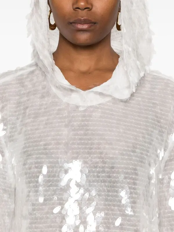Norma Kamali Sequin-embellished Hoodie