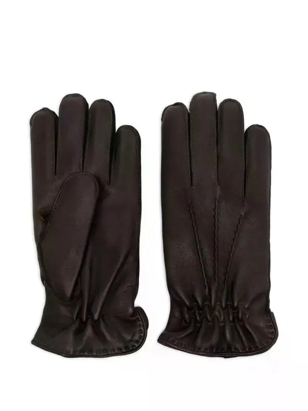 ORTIGNI Leather Gloves - Brown