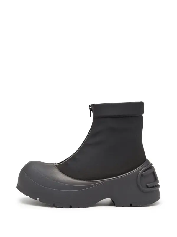 DIESEL® D-donald Zip-up Ankle Boots - Black