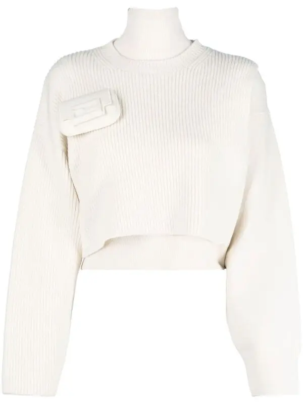 Fendi Pocket-detail Roll Neck Jumper
