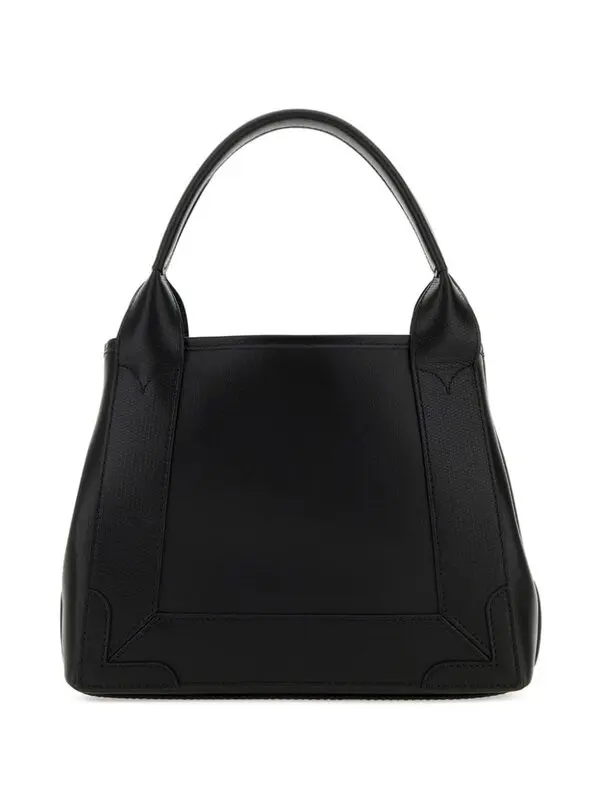 Balenciaga Debossed-logo Leather Tote - Black