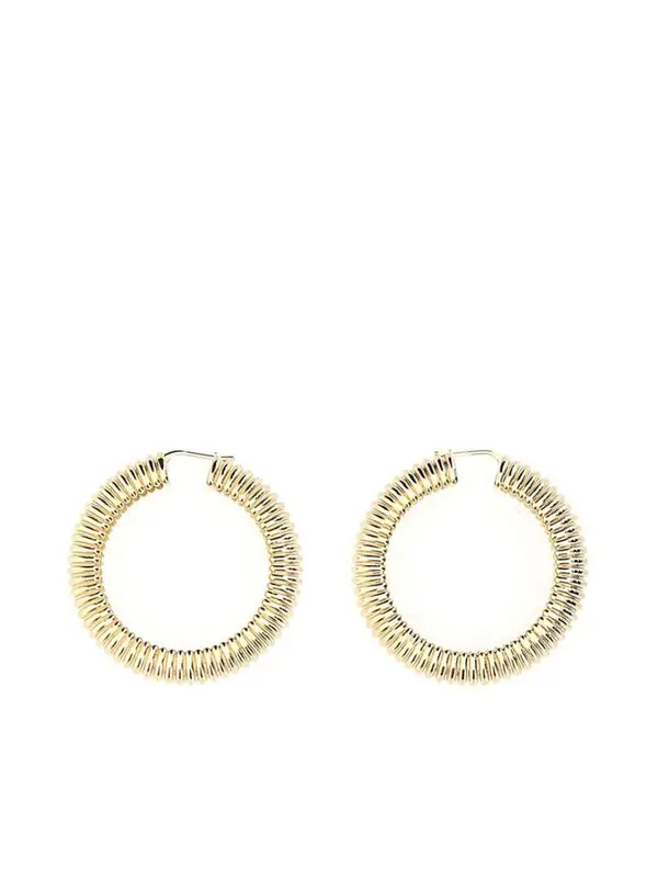 Amina Muaddi Hoop Earrings - Gold