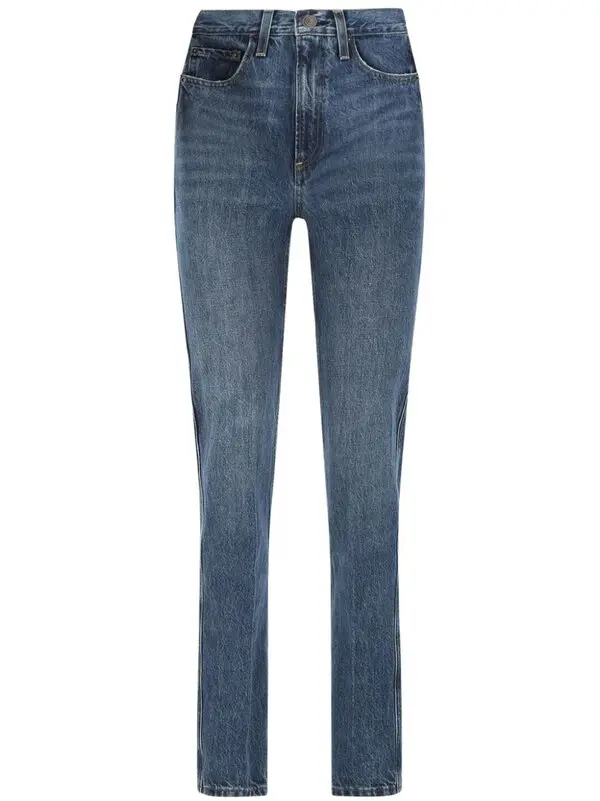 Co Name High-rise Tapered Jeans - Blue