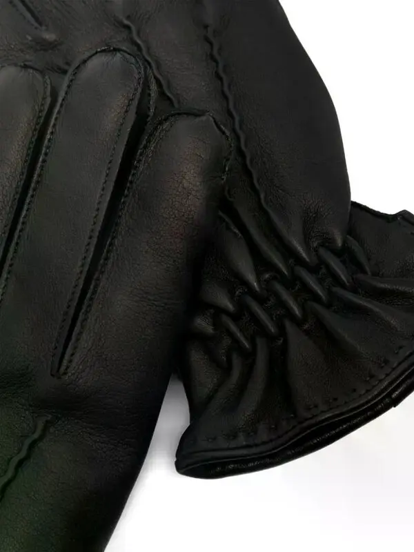 ORTIGNI Nappa Leather Full-finger Gloves - Black