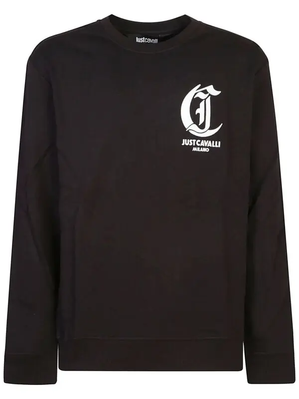Just Cavalli Embroidered Cotton Sweatshirt