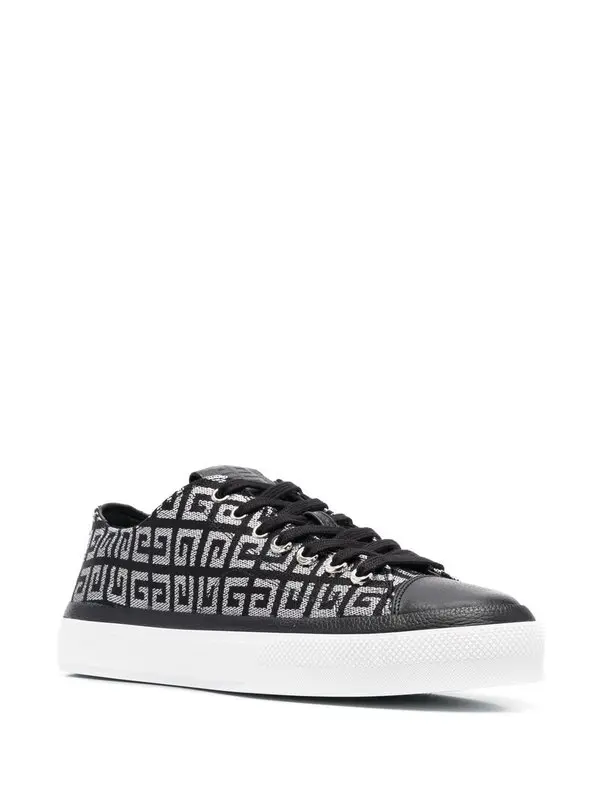 Givenchy Monogram Print Low Top Sneakers