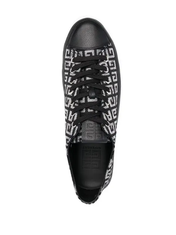 Givenchy Monogram Print Low Top Sneakers