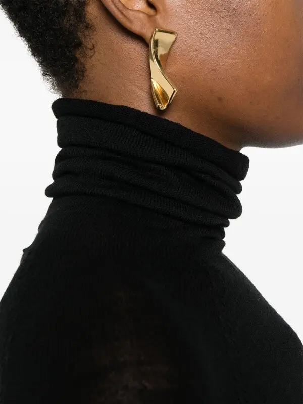 ROBERTO COLLINA Semi-sheer Roll Neck Sweater