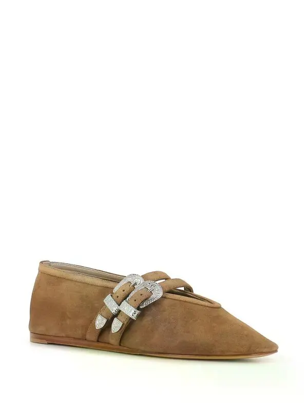 Le Monde Beryl Claudia Ballerina Shoes - Brown
