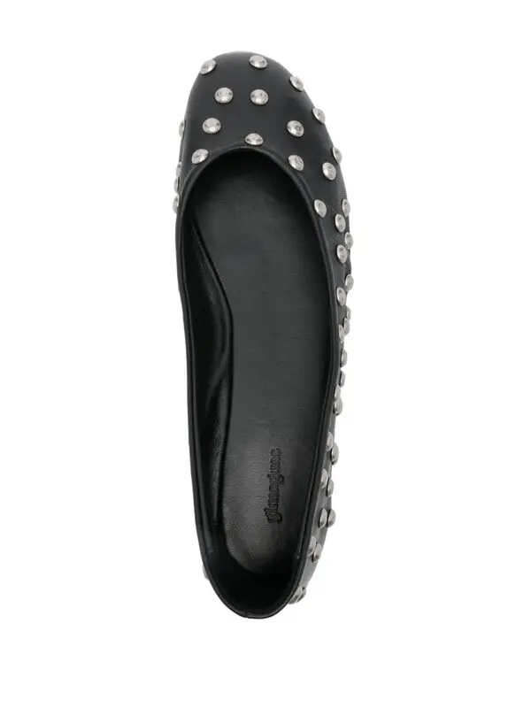 Gimaguas Stud-embellished Ballet Flats - Black