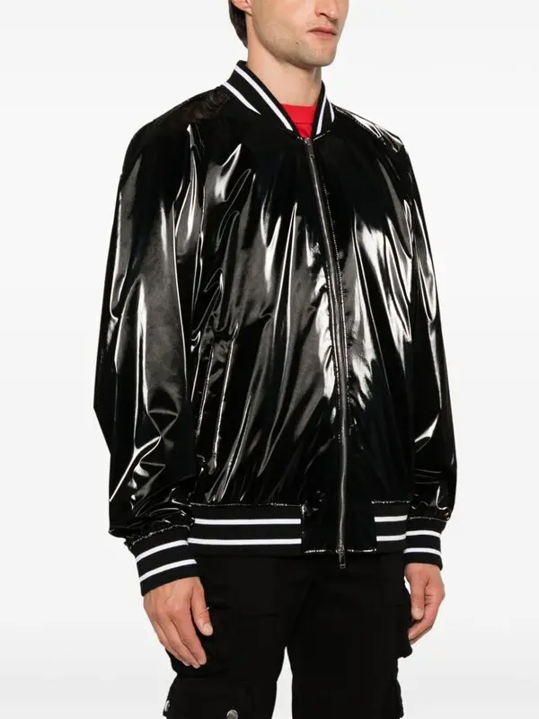 Alexander McQueen Striped-trim Bomber Jacket