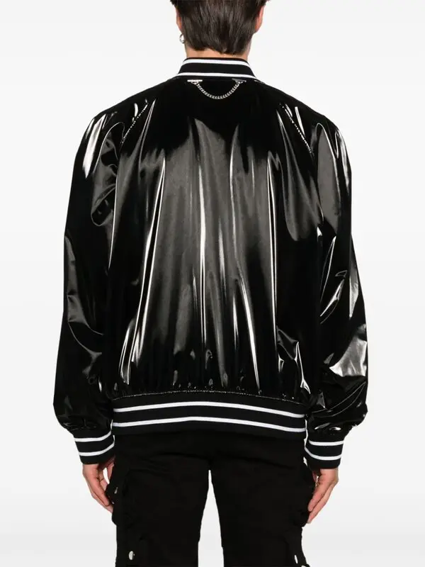 Alexander McQueen Striped-trim Bomber Jacket