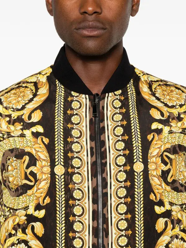 Versace Barocco-print Bomber Jacket