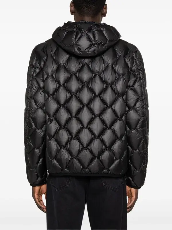 Peuterey Geometric-quilted Puffer Jacket - Black