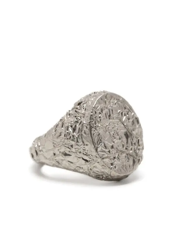 MAISON MARGIELA Signature Numeric Logo Ring - Silver