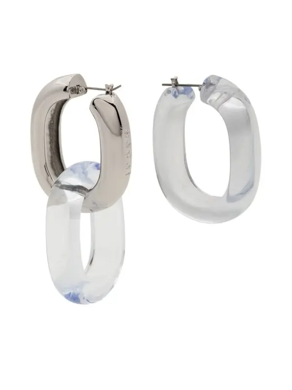 Sacai Tone Hoop Earrings