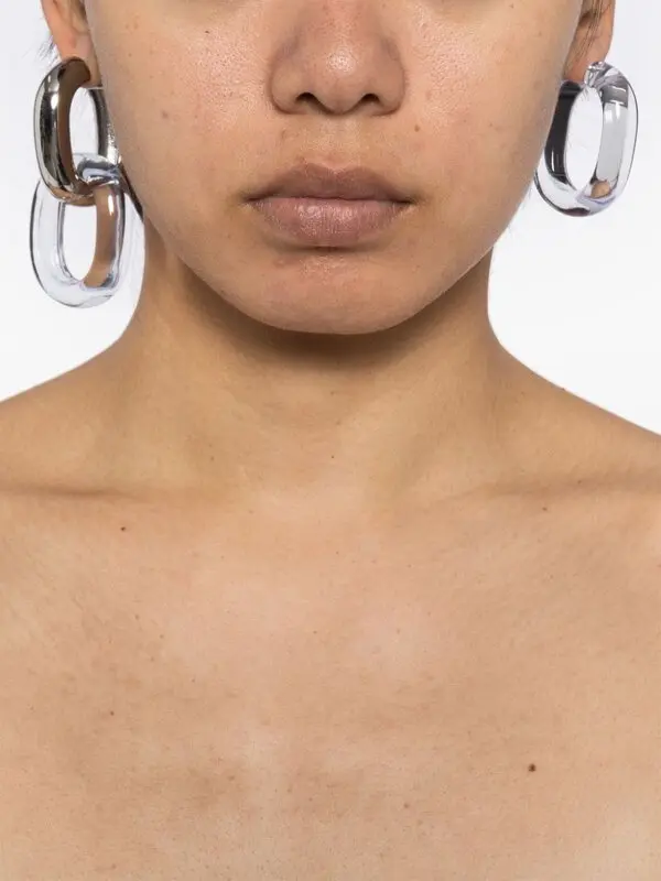 Sacai Tone Hoop Earrings