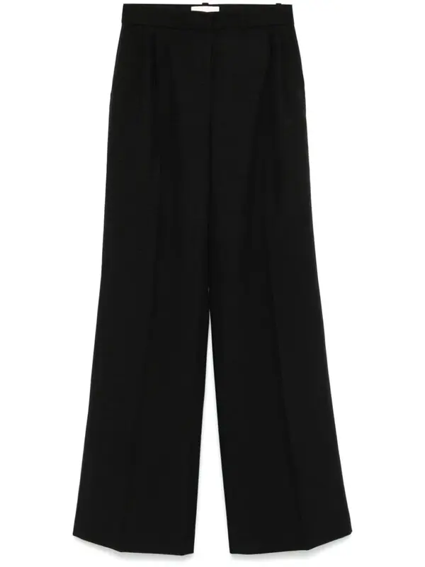 Coperni Pressed-crease Wide-leg Trousers - Black