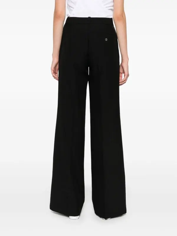 Coperni Pressed-crease Wide-leg Trousers - Black