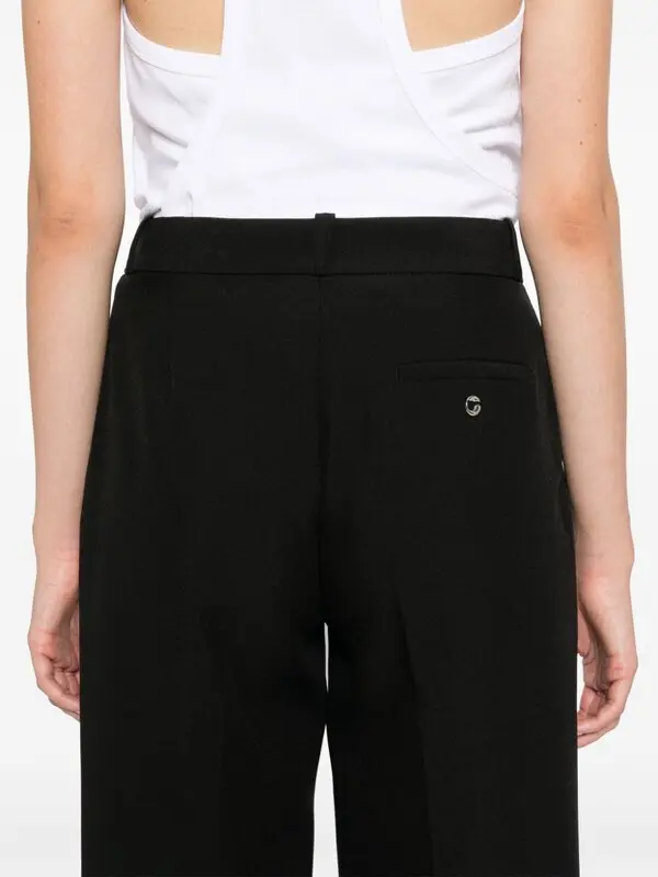 Coperni Pressed-crease Wide-leg Trousers - Black