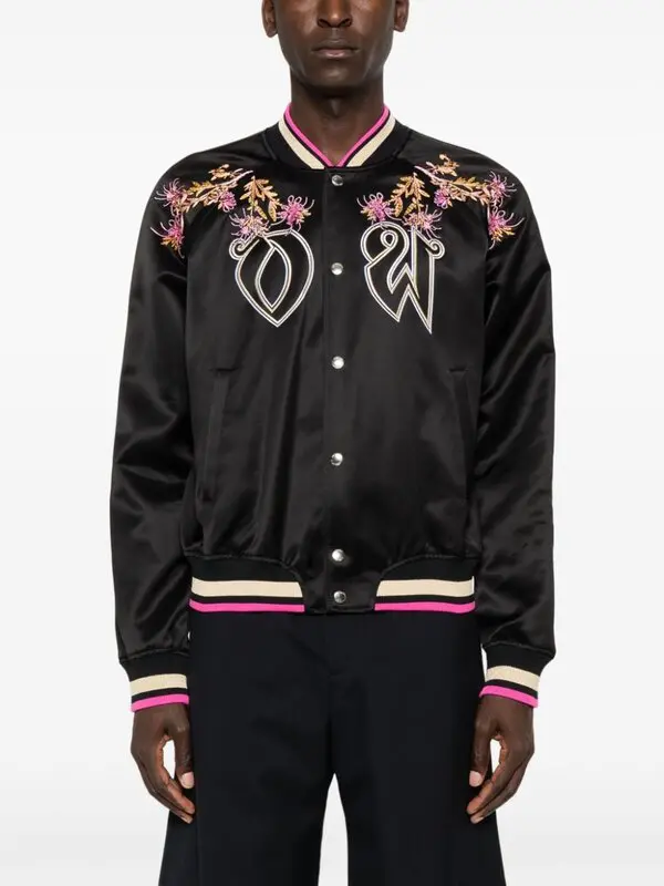 Off-White Eagle-embroidered Bomber Jacket