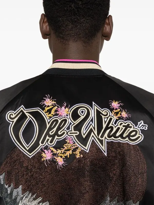 Off-White Eagle-embroidered Bomber Jacket