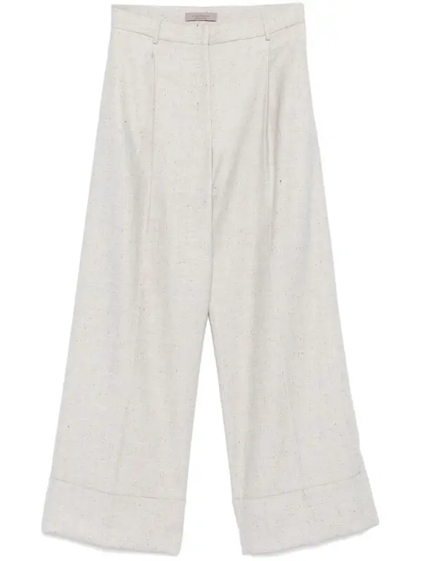 D.exterior Herringbone Trousers
