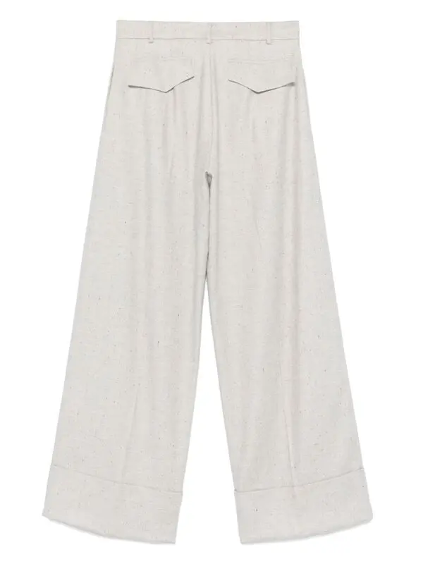 D.exterior Herringbone Trousers