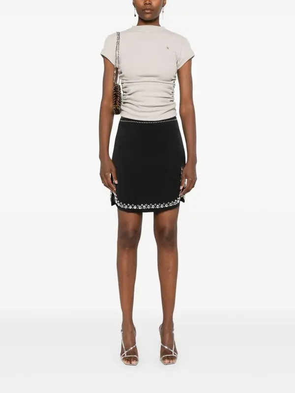 Rabanne Studded Hem Mini Skirt