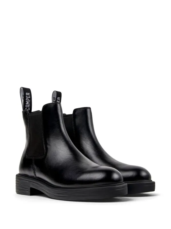 Camper Dean Leather Boots - Black