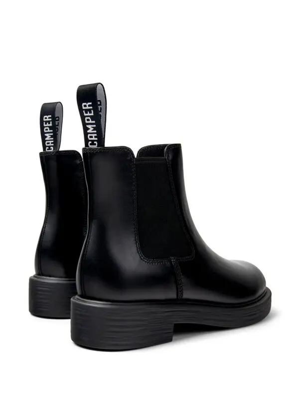Camper Dean Leather Boots - Black