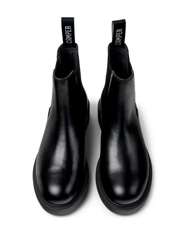 Camper Dean Leather Boots - Black