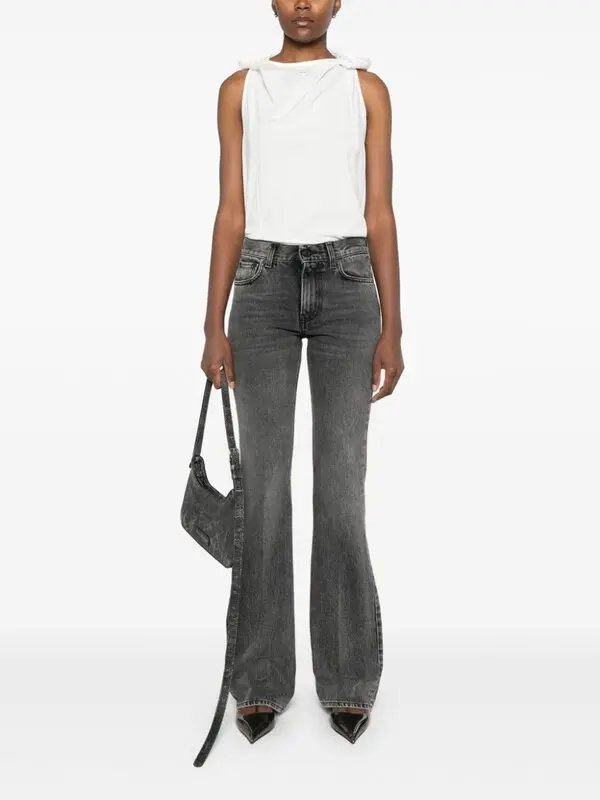 COURREGES Hooded Tank Top - White