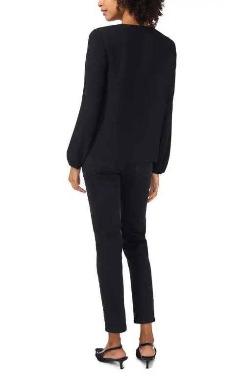 Vince Camuto Rhinestone V-neck Top