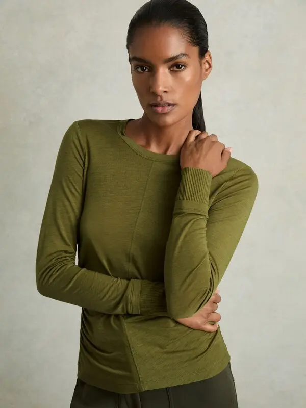 REISS Sierra Ruched Top