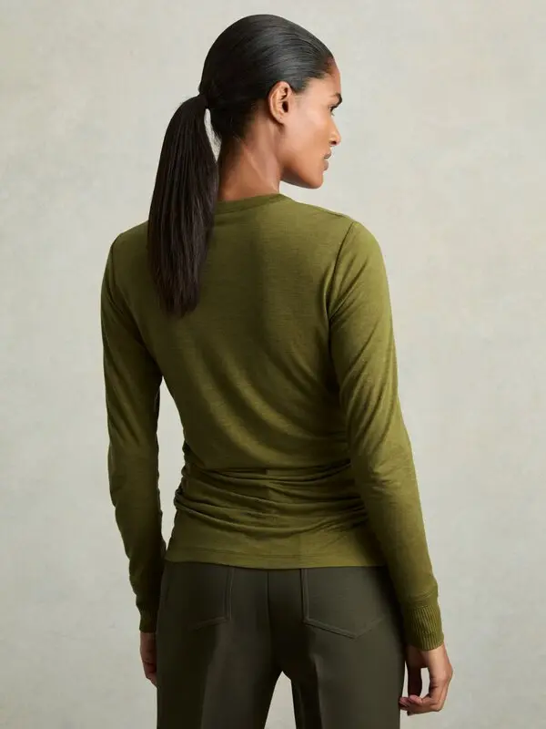 REISS Sierra Ruched Top
