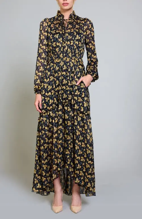 white christmas dresses MELLODAY Mock Neck Chiffon Maxi Dress – VinNews Recommendations main image 0