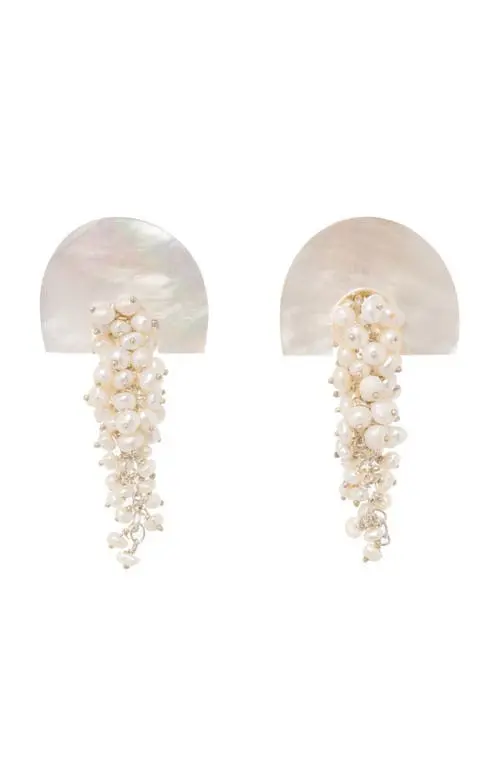 FREYA ROSE Hakuro Midi Drop Earrings - Silver
