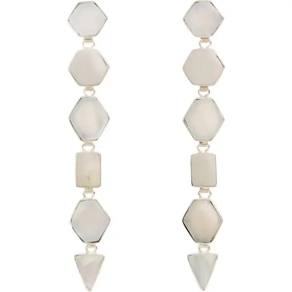 FREYA ROSE Warrioress Armour Drop Earrings - Silver