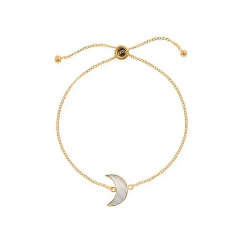 FREYA ROSE Adjustable Moon Bracelet - Gold