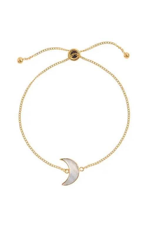 FREYA ROSE Adjustable Moon Bracelet - Gold
