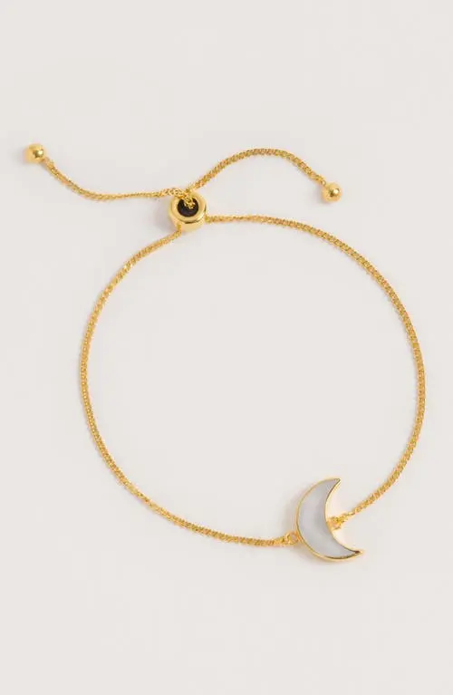 FREYA ROSE Adjustable Moon Bracelet - Gold