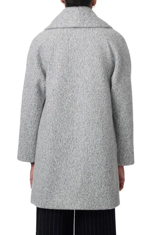 Bernardo Shawl Collar Double Breasted Faux Shearling Coat