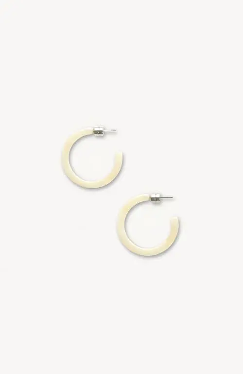 MACHETE Maachete Mini Hoop Earrings - Alabaster