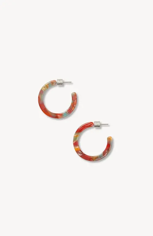 MACHETE Maachete Mini Hoop Earrings - Mulberry