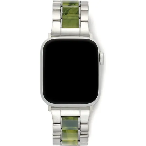 MACHETE Boyfriend Apple Watch Band - Silver/algae