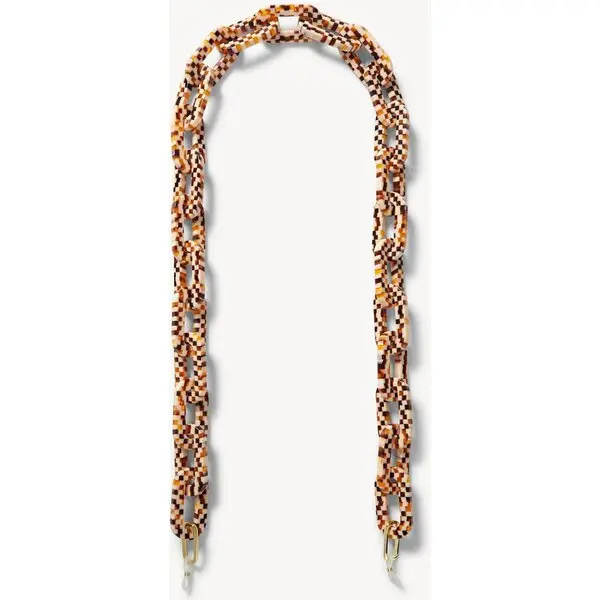 MACHETE Chunky Sunglass Chain - Tortoise Checker
