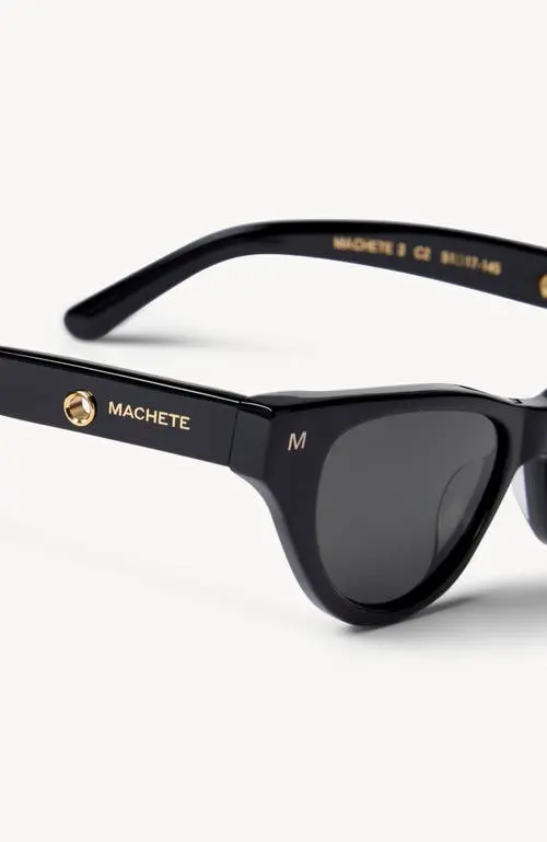 MACHETE Suzy Cat Eye Sunglasses - Black